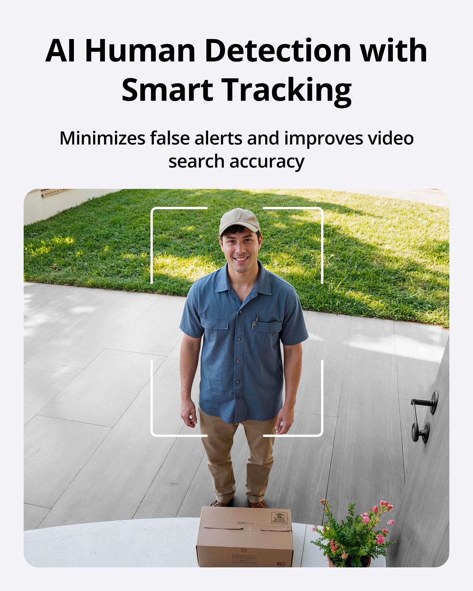 Jarnex Outdoor Porch Light Camera, 2K Wi-Fi Security Cam with AI Human ...